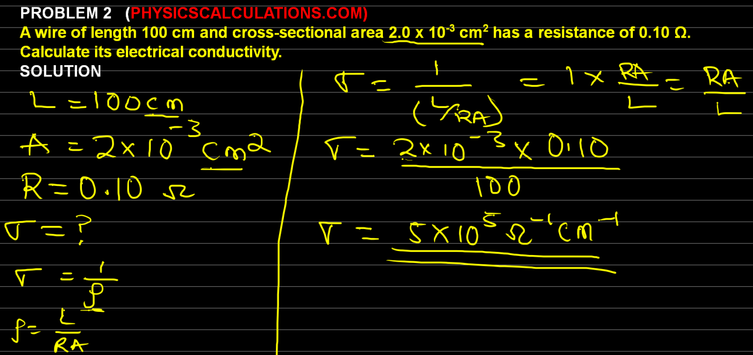 Resistivity Formula, Definition, Unit and Calculations