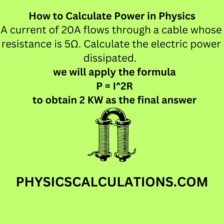 How to Calculate Power in Physics
