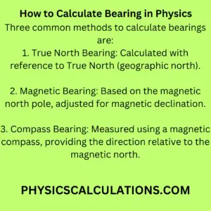 How to Calculate Bearing in Physics