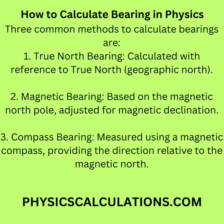 How to Calculate Bearing in Physics
