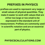 What are Prefixes in Physics