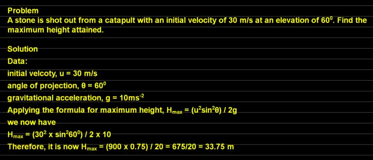 How to Find Maximum Height