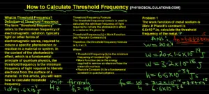 How to Calculate Threshold Frequency