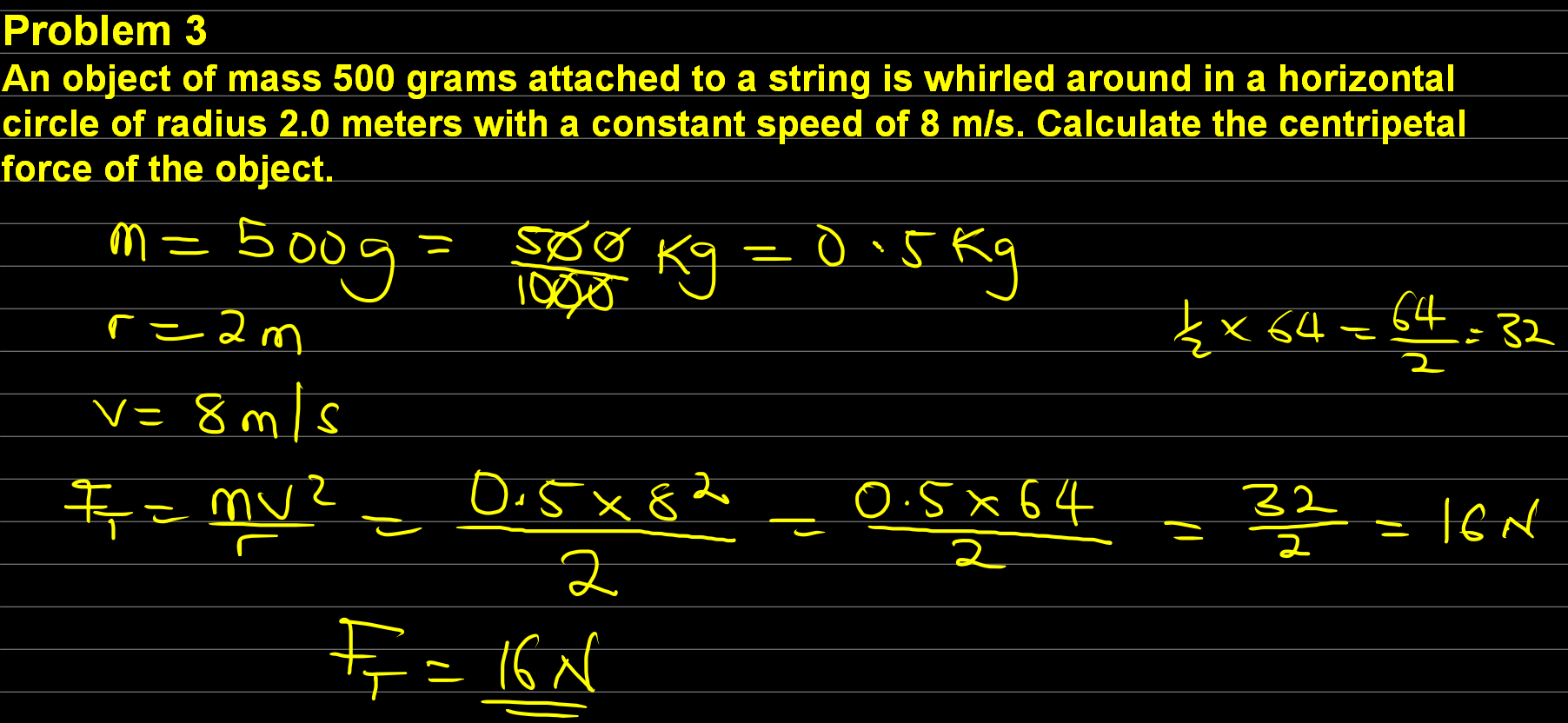 How to Calculate Centripetal Force