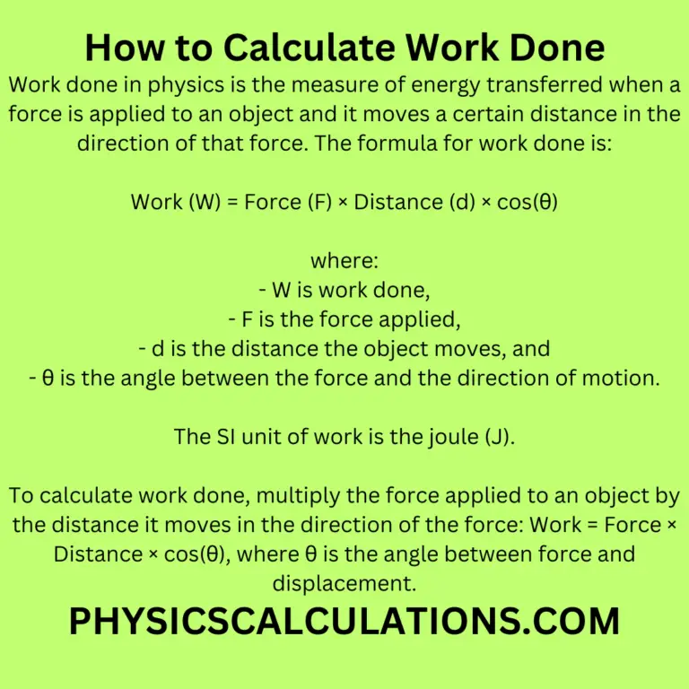 How To Calculate Work Done how-to-calculate-work-done