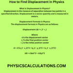 How to Find Displacement in Physics