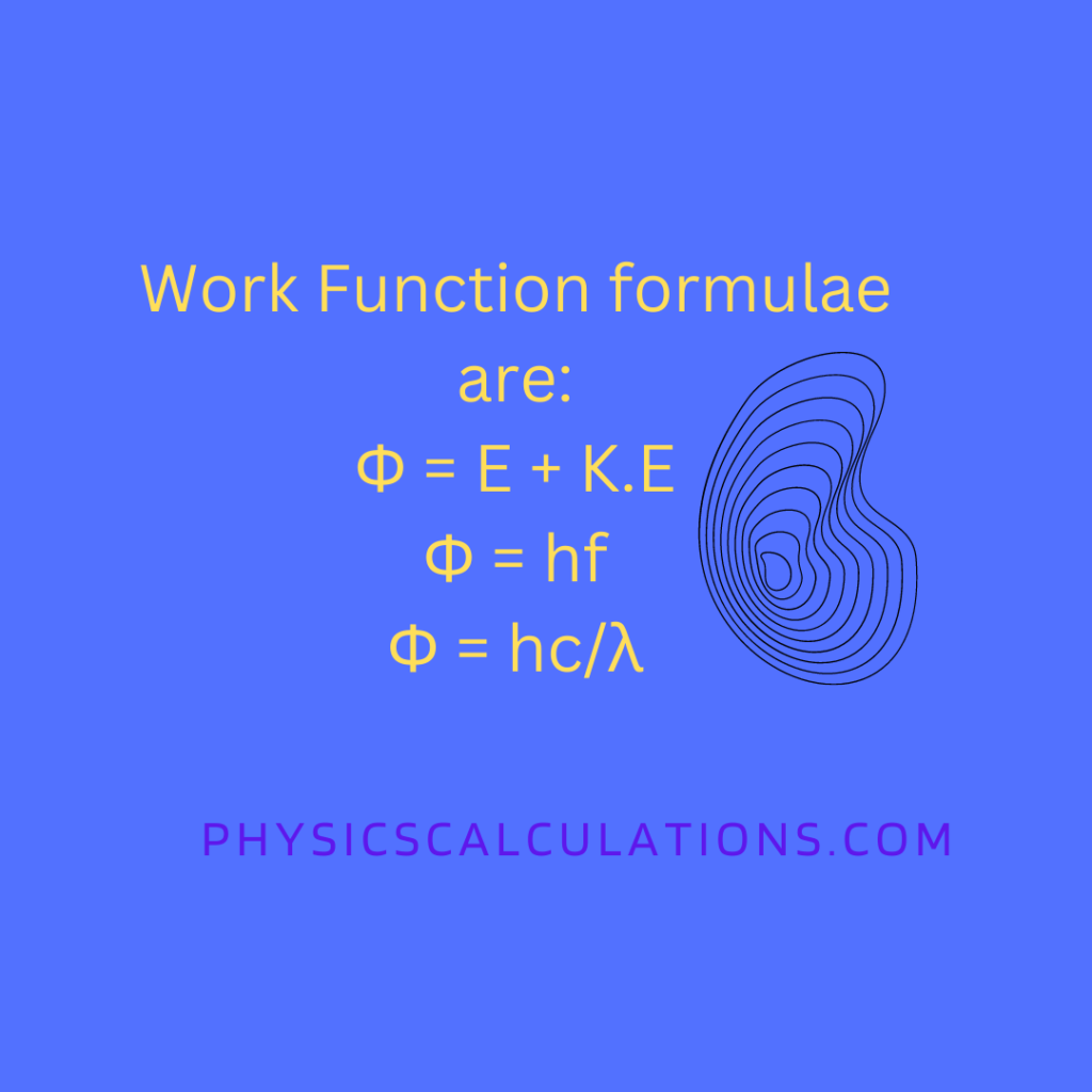 How to Calculate the Work Function of a Metal