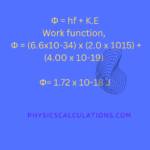 How to Calculate the Work Function of a Metal