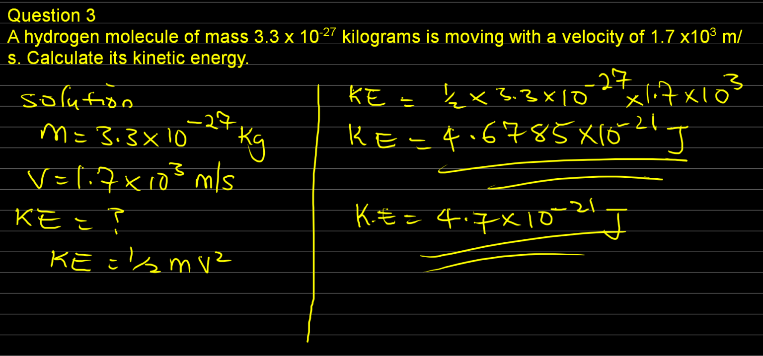 How to Calculate Kinetic Energy