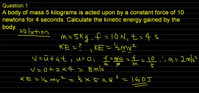 How to Calculate Kinetic Energy