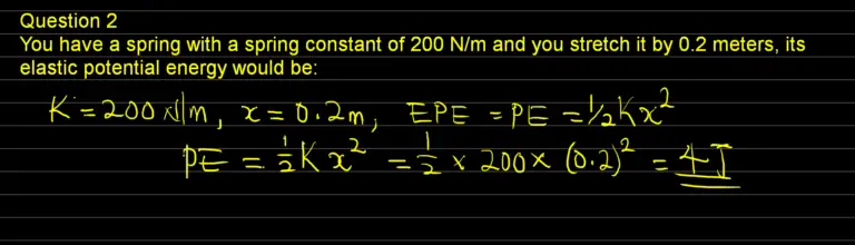 Potential Energy Formula, Definition and Solved Problems