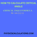 How to Calculate Critical Angle