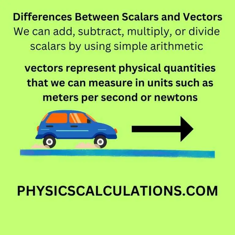 Differences Between Scalars and Vectors Differences Between Scalars and Vectors