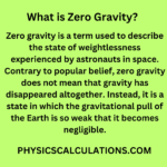 What is Zero Gravity?