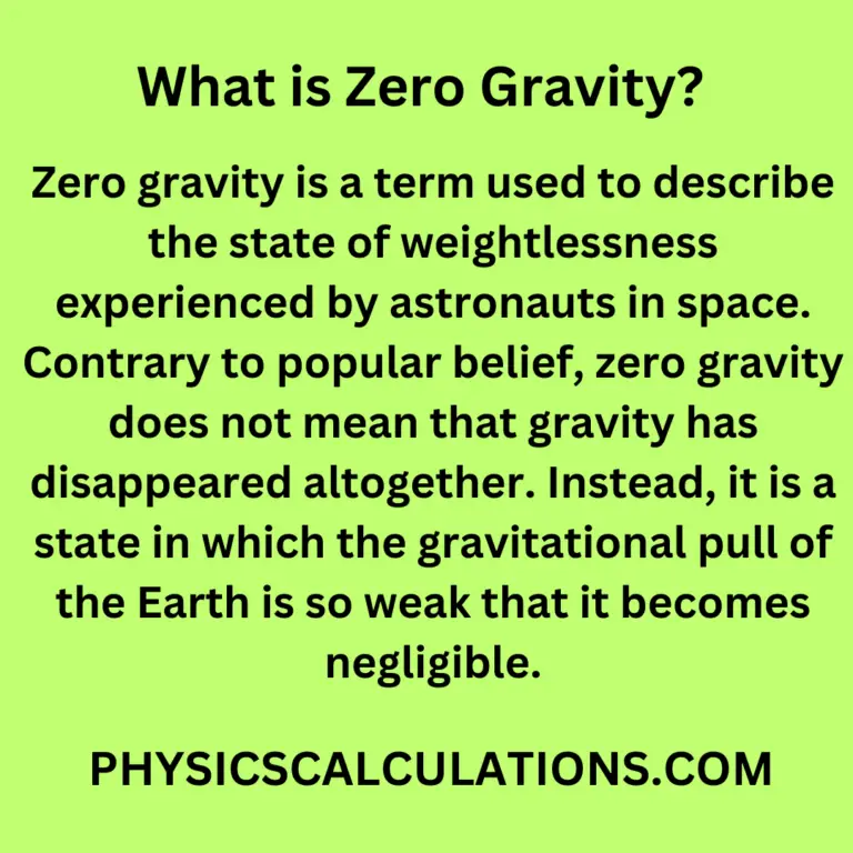 What is Zero Gravity?
