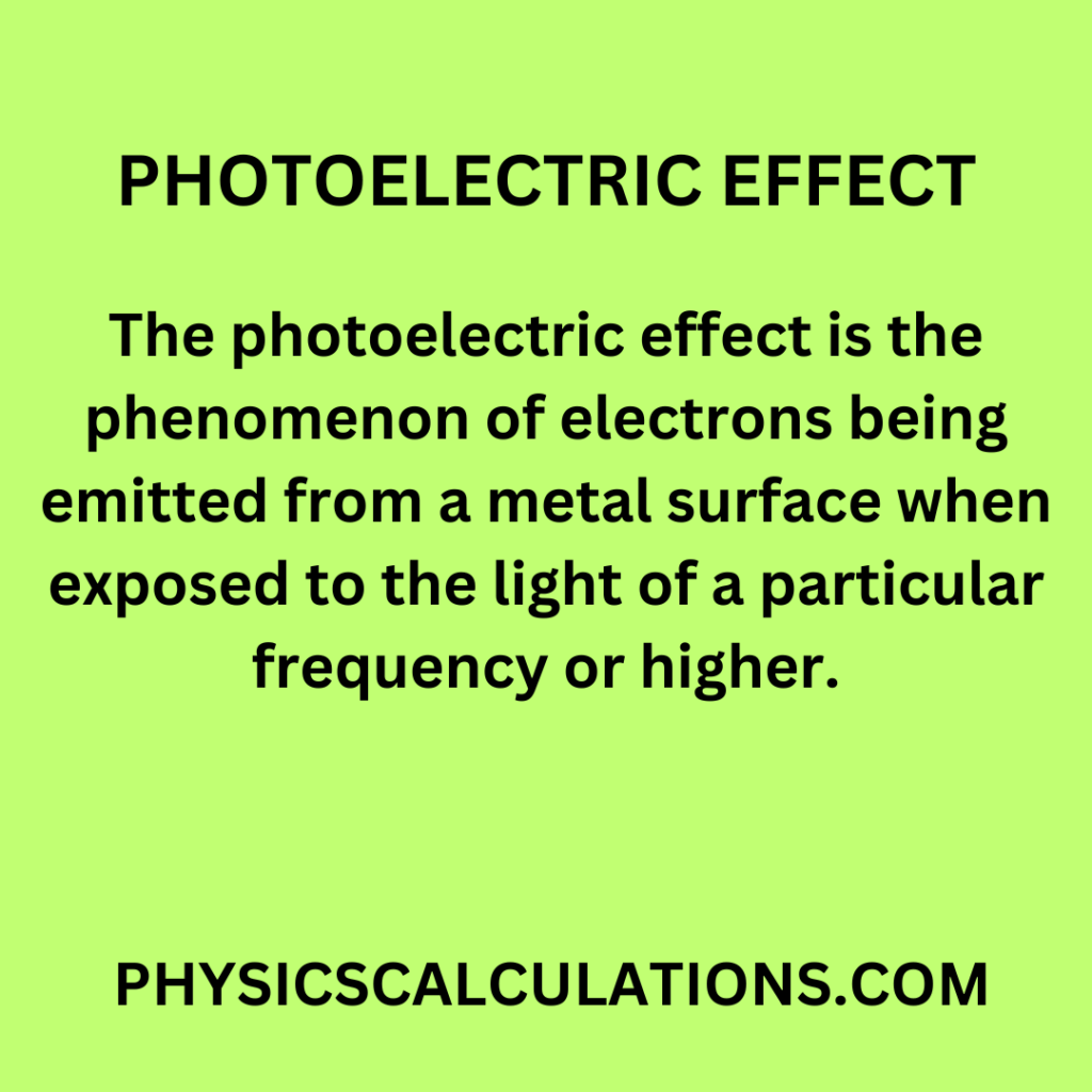 What is Photoelectric Effect?