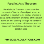 What is Parallel Axis Theorem?
