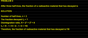 Half-life Problems And Answers Examples