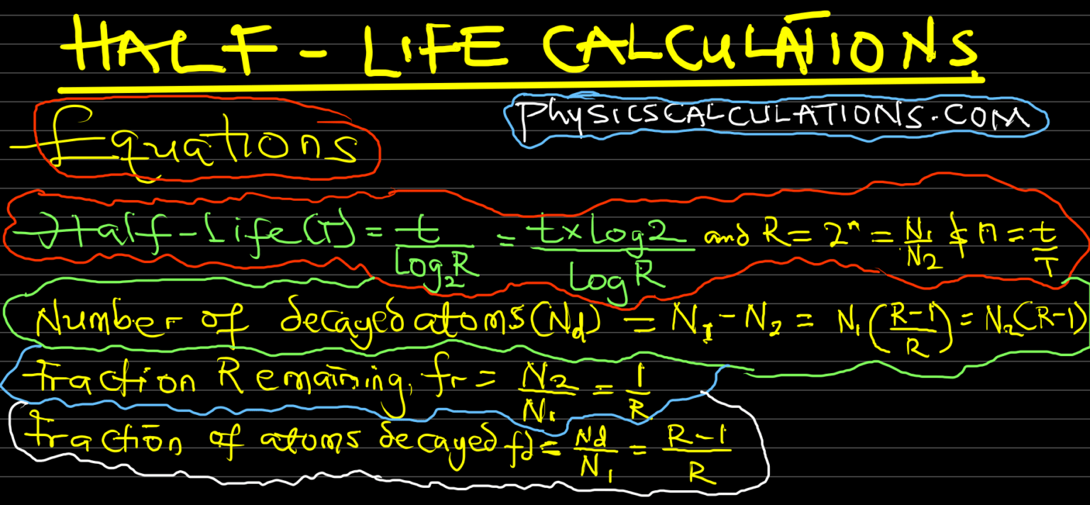 Half-life Problems And Answers Examples