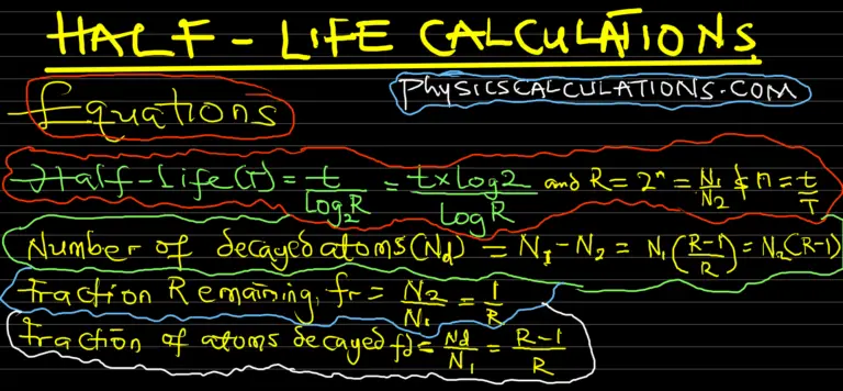 Half-life Problems And Answers Examples