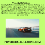 Velocity Definition: What is Velocity?