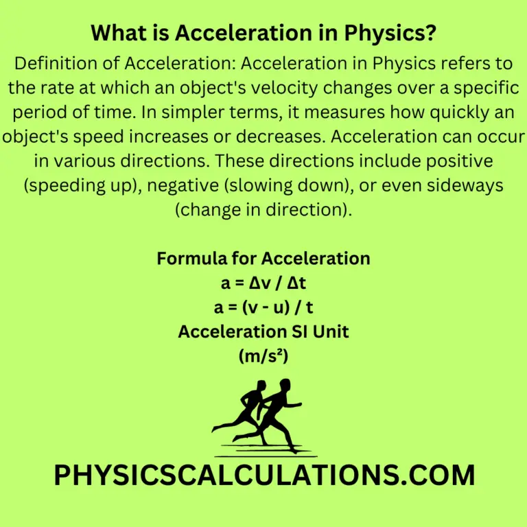 What is Acceleration in Physics?