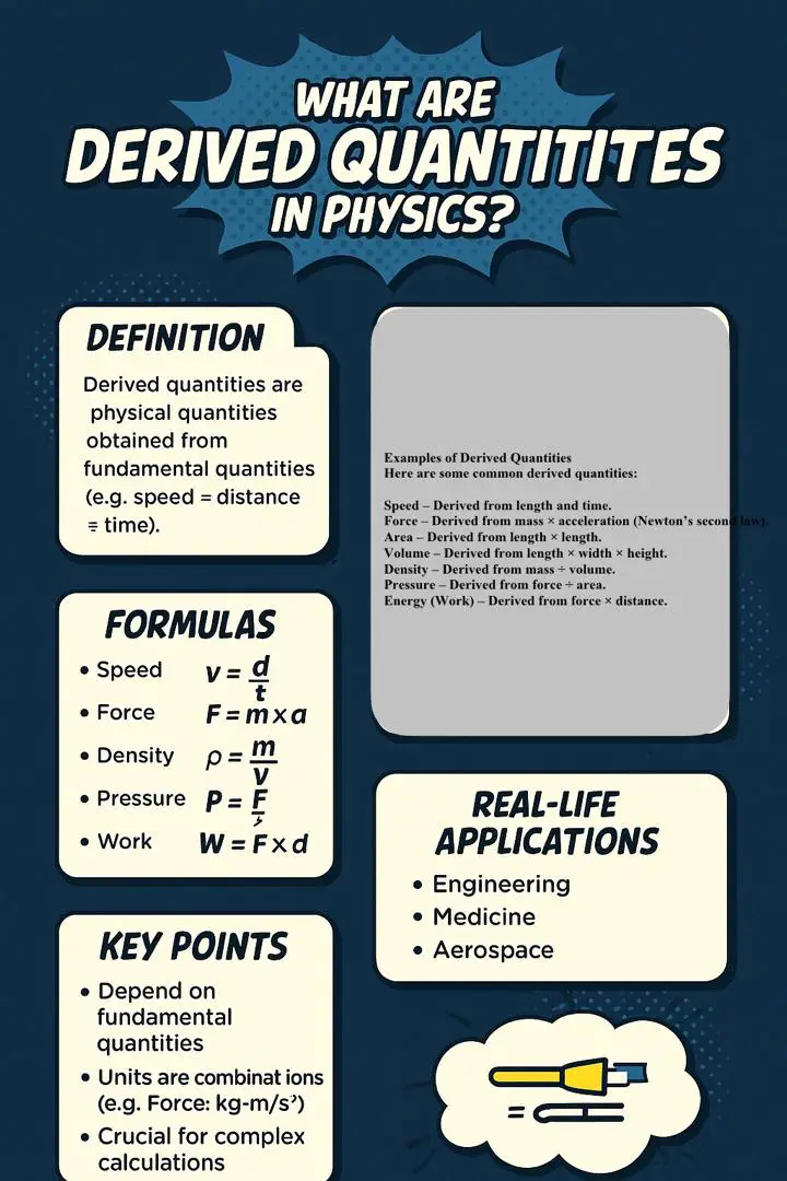 What are Derived Quantities in Physics?