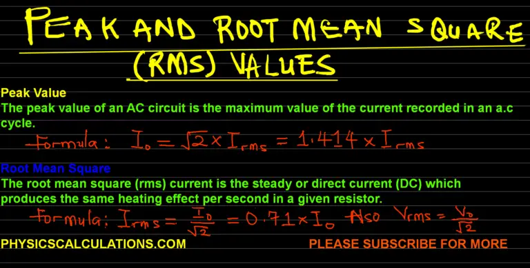 Root Mean Square: Definitions, Formula, and Calculations