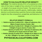 How to Calculate Relative Density