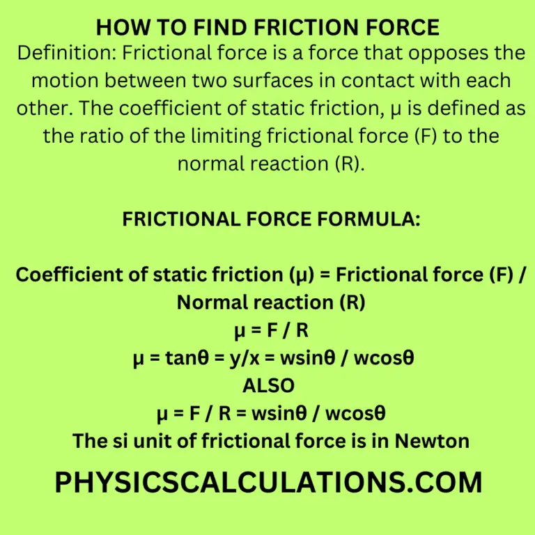 How To Find Friction Force how-to-find-friction-force