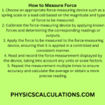 How to Measure Force