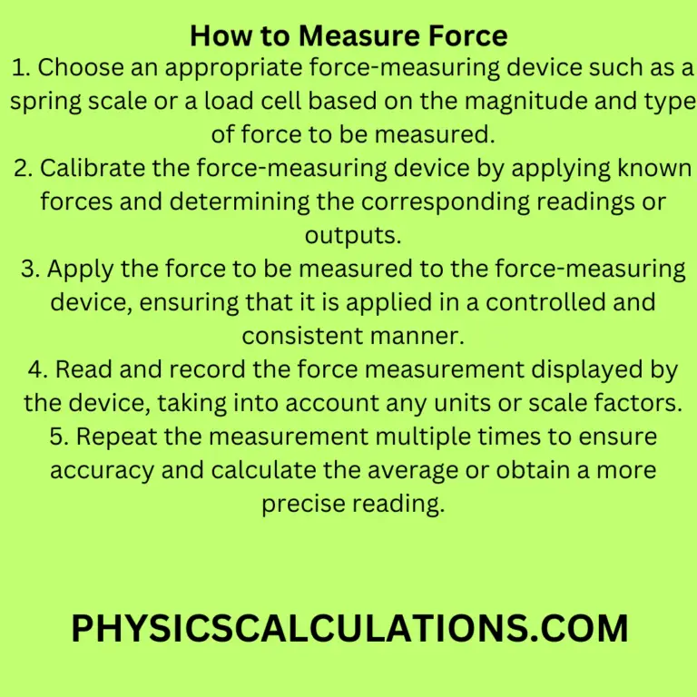 How to Measure Force