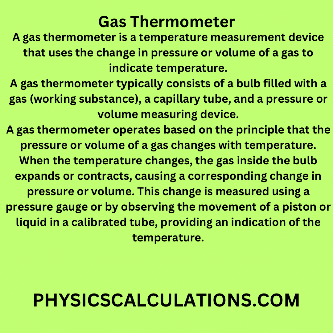 Gas Thermometer