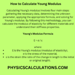How to Calculate Young Modulus