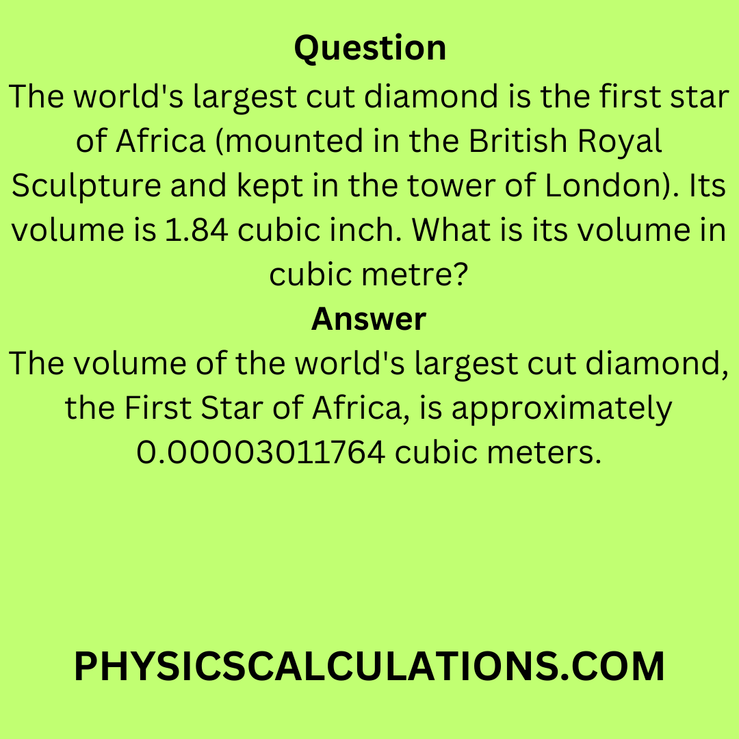 The world's largest cut diamond is the first star of Africa (mounted in ...