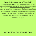 Understanding the Acceleration of Free Fall